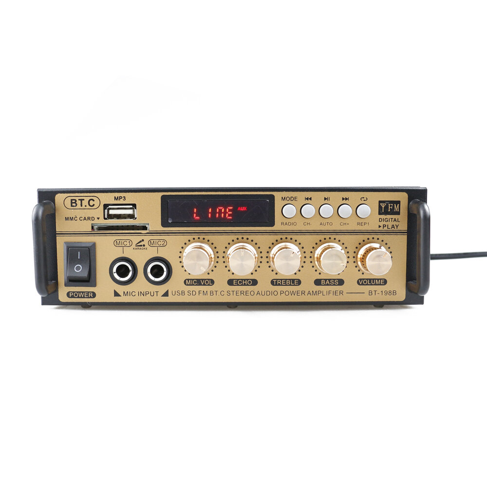 600W Mini Bluetooth Amplifier - Ideal for Car, Home, Theater - Digital ...