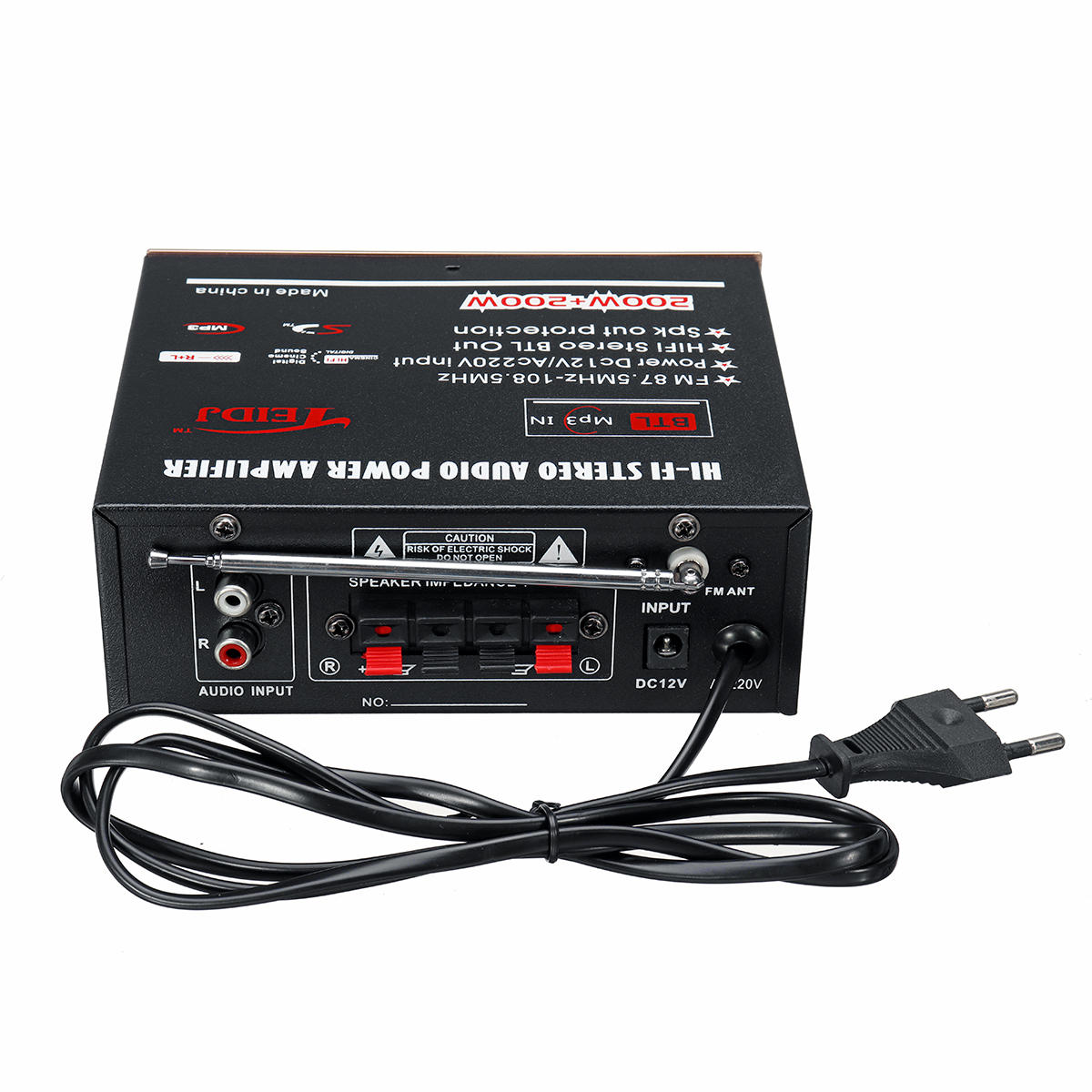 BT-118 Bass HIFI Bluetooth Amplifier with FM, USB Support & Remote ...