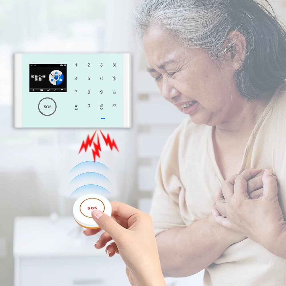 ANGUS Wireless Home Security System - Alexa Compatible, WIFI Control ...