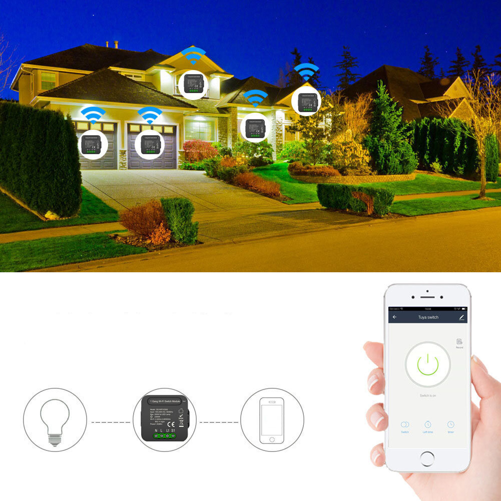 Smart WiFi Relay Switch - Compatible with Alexa and Google Home ...