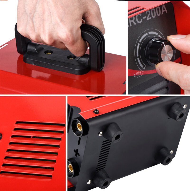 ARC-200A 220V DC Inverter ARC Welder, IGBT MMA Machine with Adjustable Settings - Digital Zakka