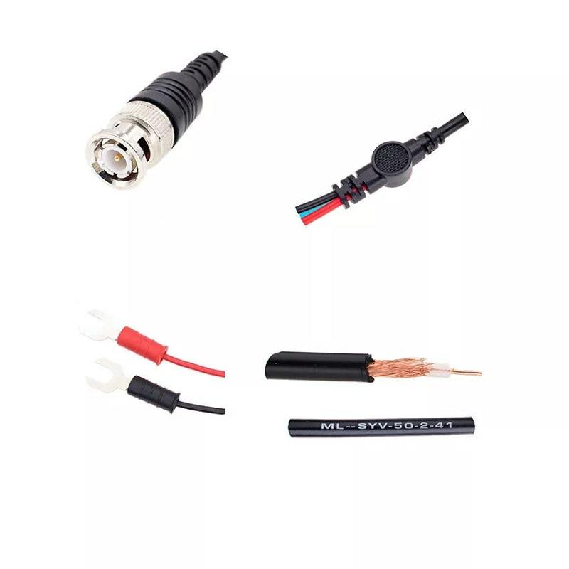 5pcs Y108 1 1m 50 Ω Bnc To 6mm Pure Copper U Type Insert Q9 Oscilloscope Test Cable Wiring