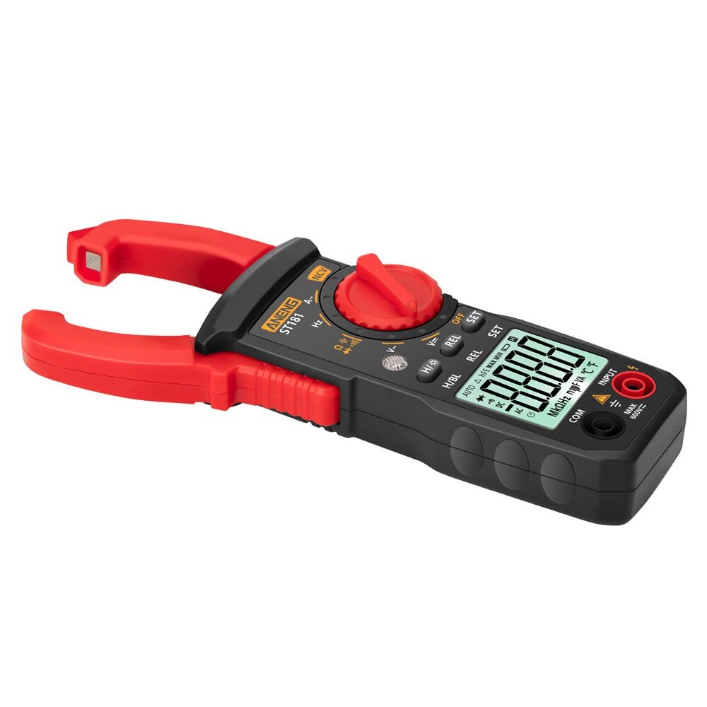 ANENG ST181 Digital Clamp Meter - DC/AC Voltage, 4000 Counts Multimeter ...