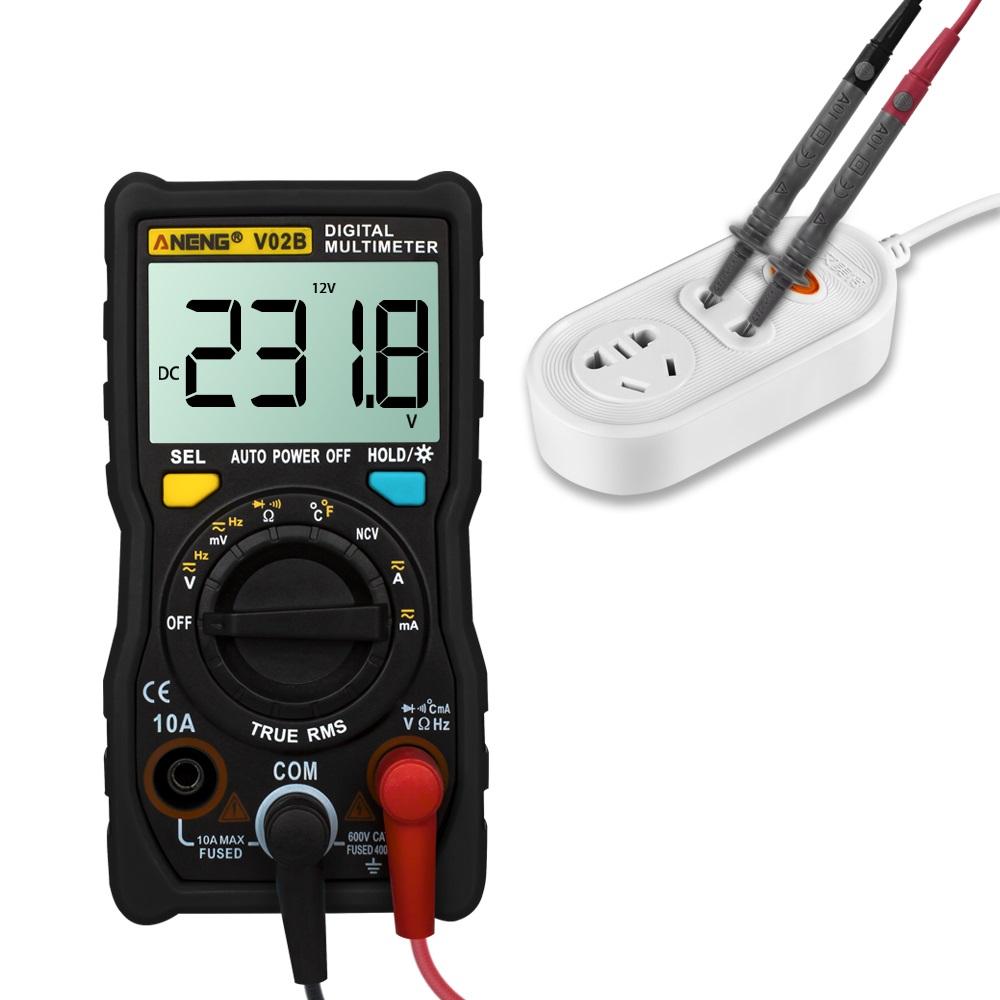 ANENG V02B Digital Multimeter - Auto-ranging, Temperature Measure ...