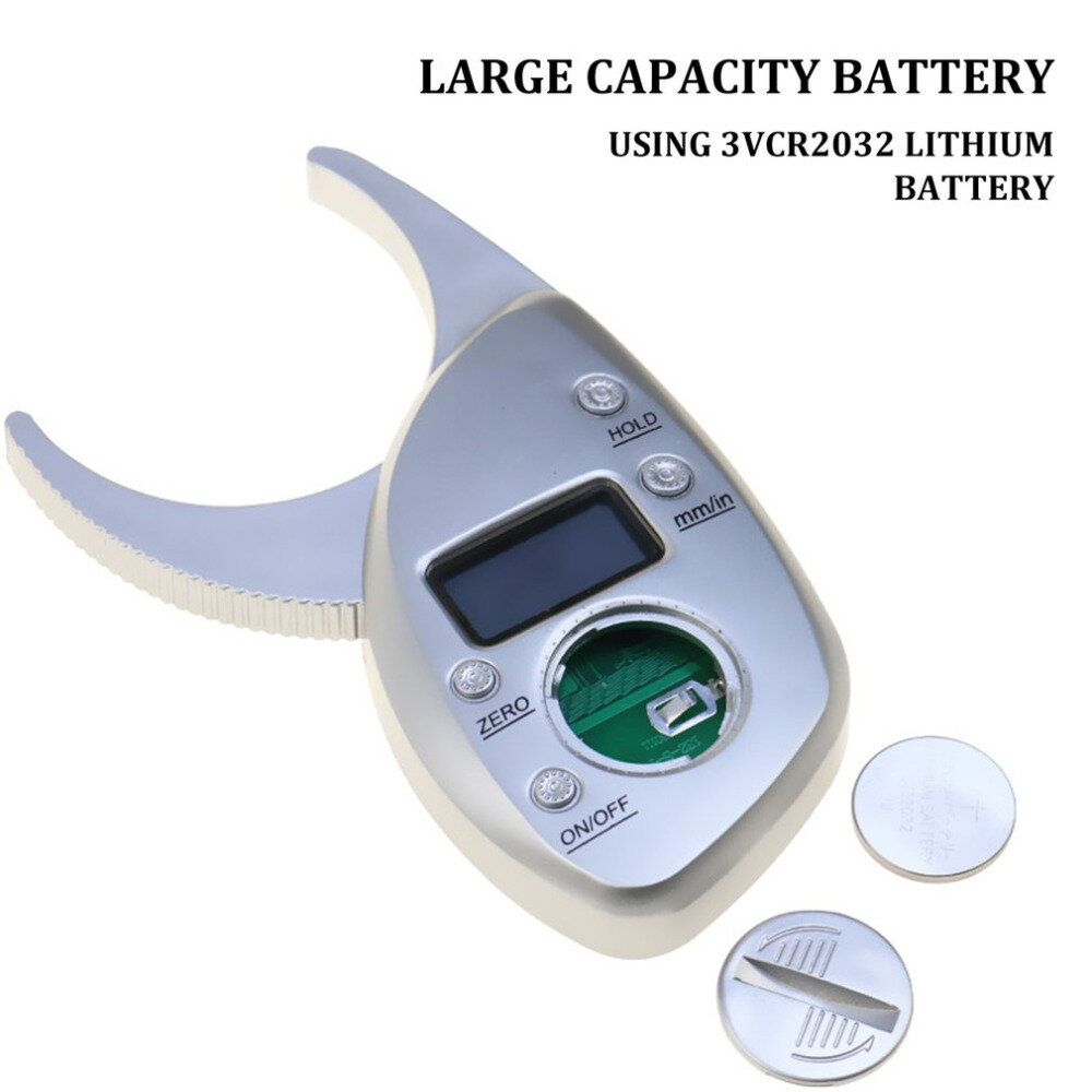 Digital Fat Caliper: Accurate Body Fat Measurement Tool - Digital Zakka