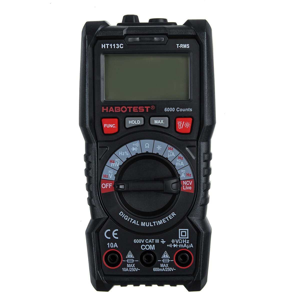 Professional HT113C Handheld Digital Multimeter with Flashlight ...