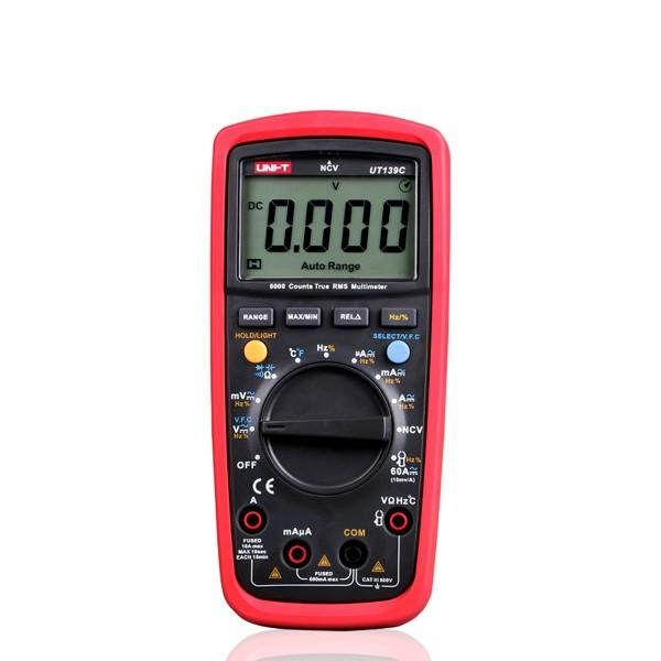 UNI-T UT139C Handheld Digital Multimeter: LCD Display, True RMS Tester ...