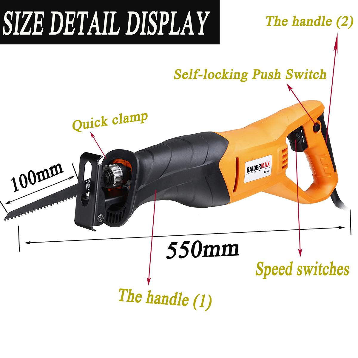 220V Electric Reciprocating Saw: 900W Reciprocating Sabre Pruning and ...