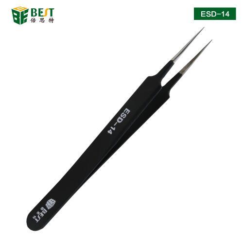 Precision Pointed Stainless Antistatic Tweezers - BEST Model - Digital Zakka