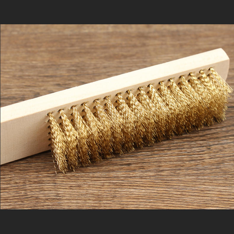 MYTEC Square Copper Wire Brush with Wooden Handle: A Soft ...